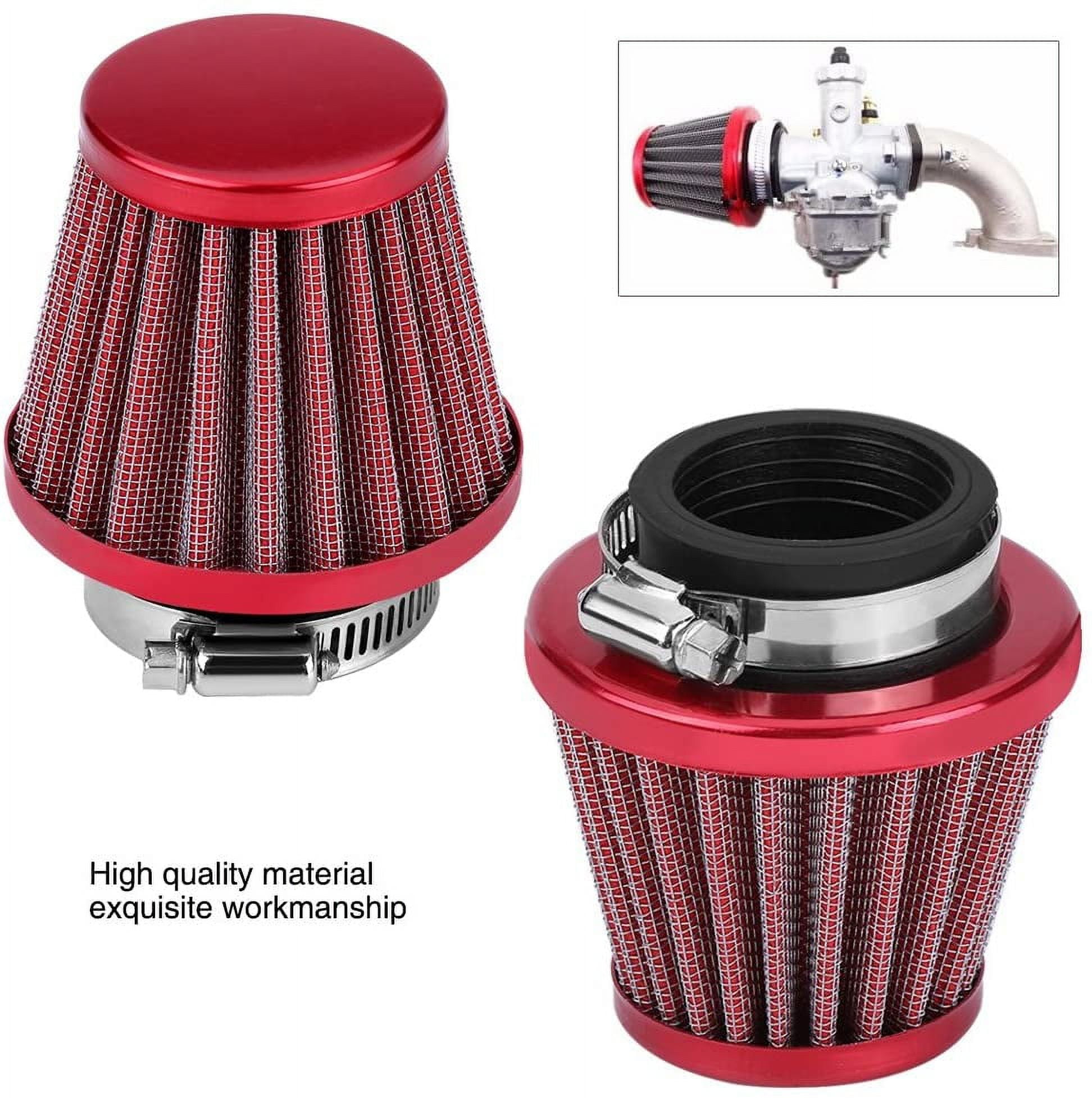 38Mm Round Air Filter Cone Universal Auto Cold Air Intake Induction Kit ...