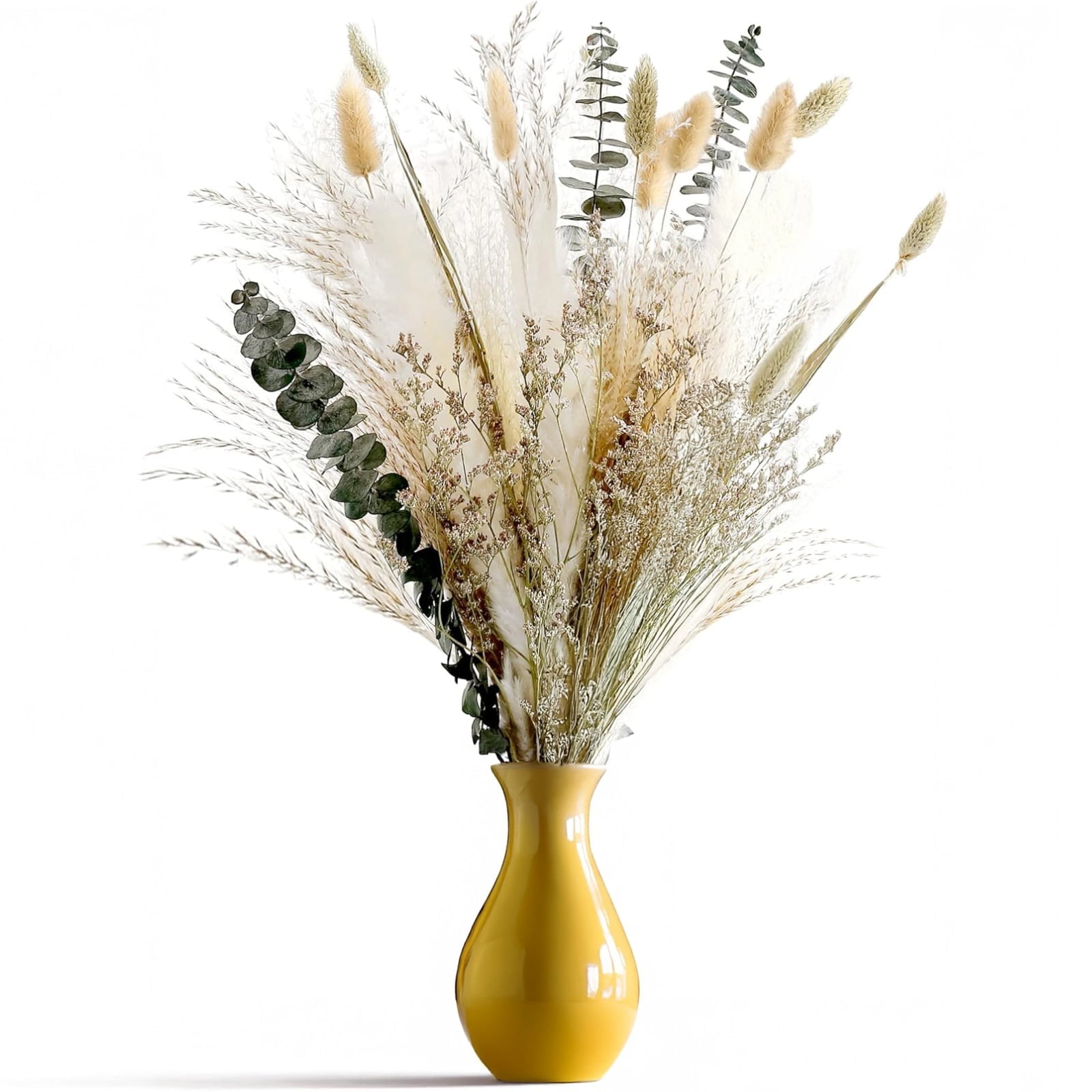38PCS Dried Flowers Bouquet for Decoration, Dried Pampas Grass Decor ...