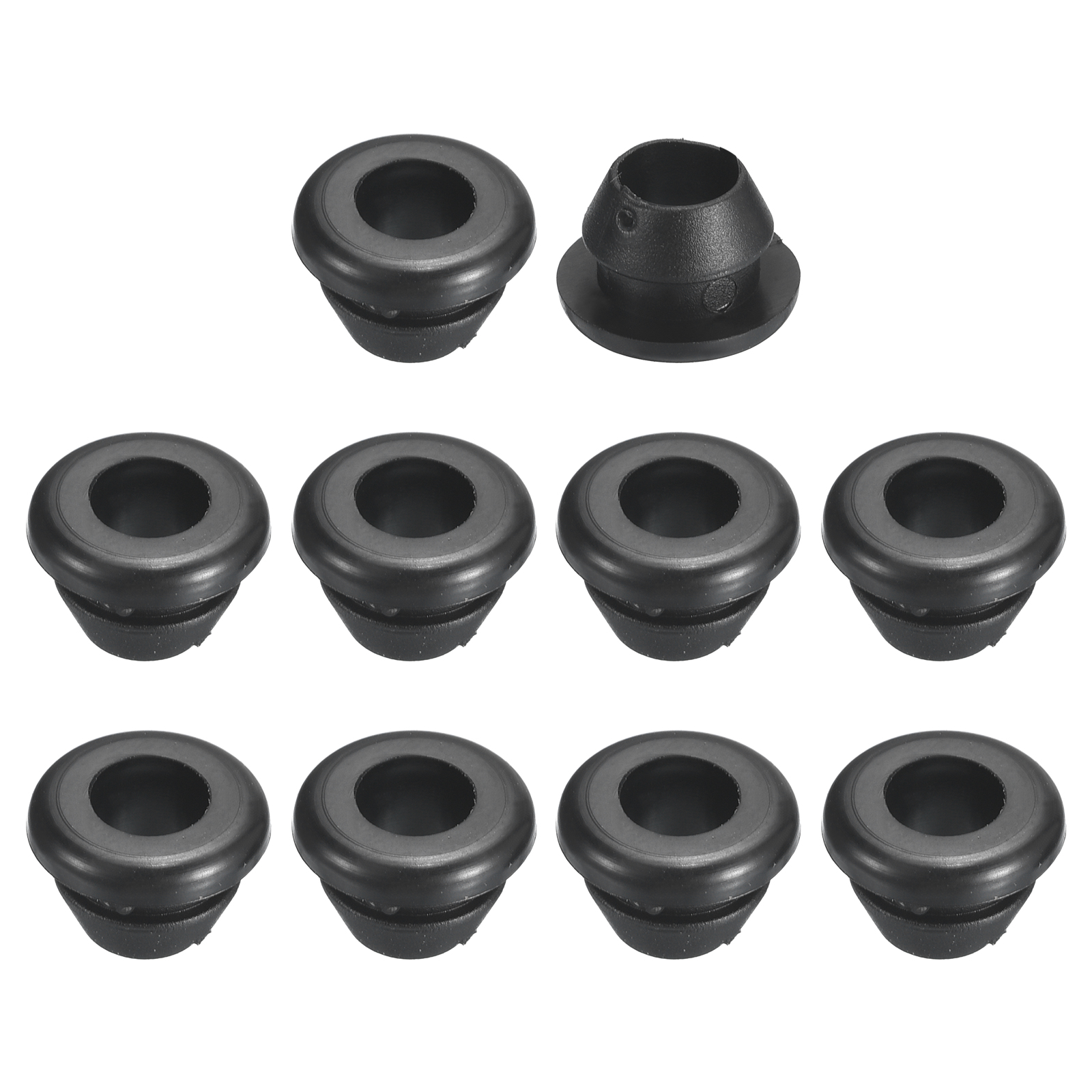 38Pcs Rubber Grommets, 5mm ID 7mm Drill Hole Hollow Firewall Hole Plugs ...