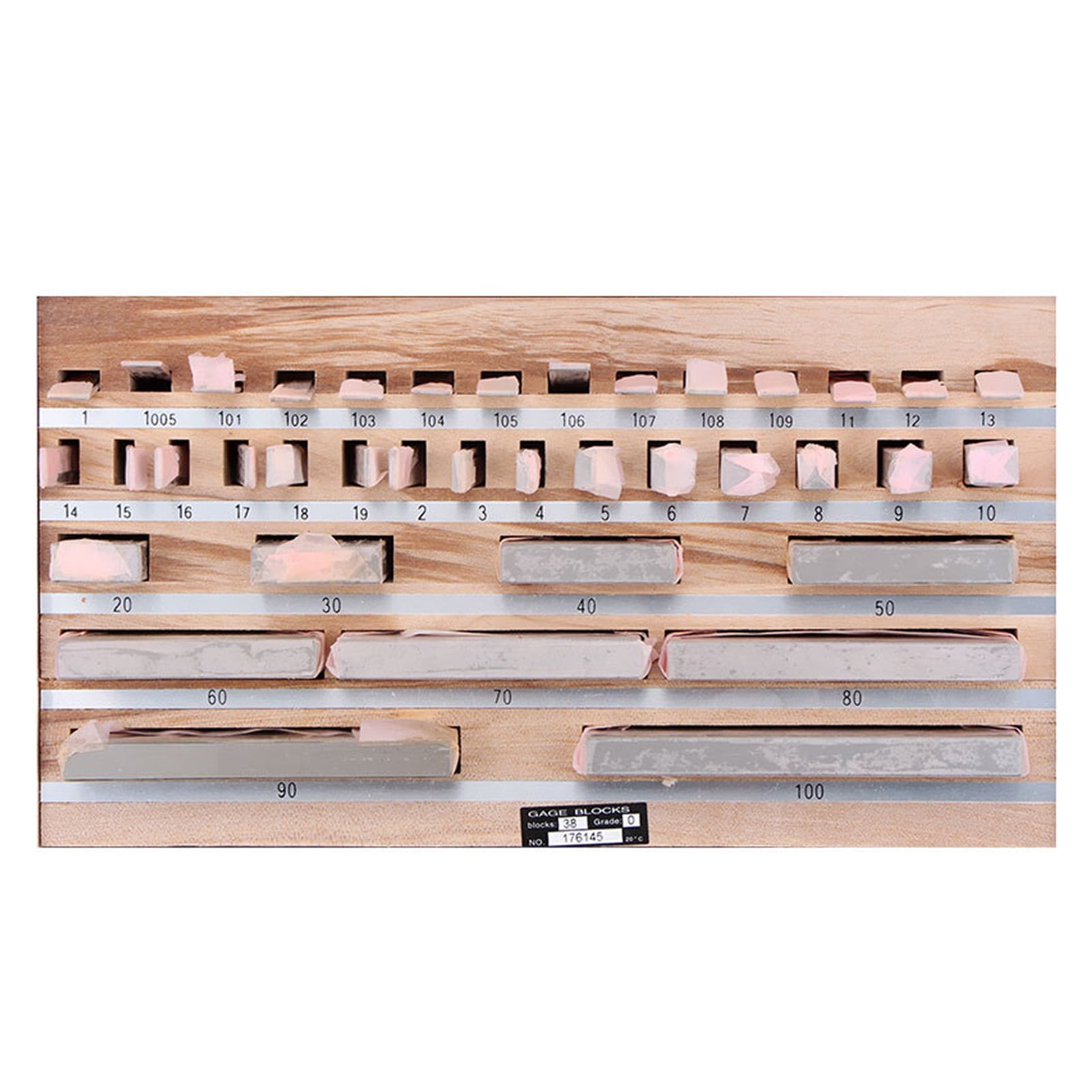 38Pcs/Set 1 Grade 0 Grade Inspection Block Gauge Test Caliper Blocks ...