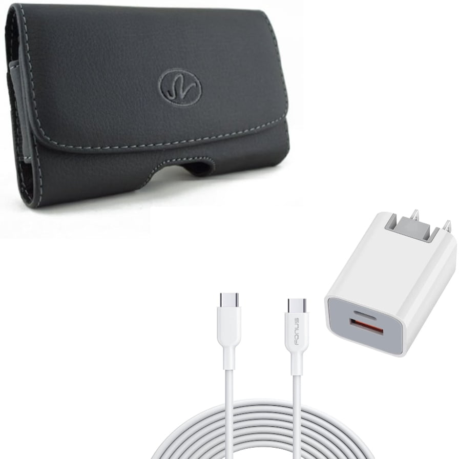 38W PD Home Charger & Case Belt Clip for iPhone 15 Pro Max - Fast Type ...