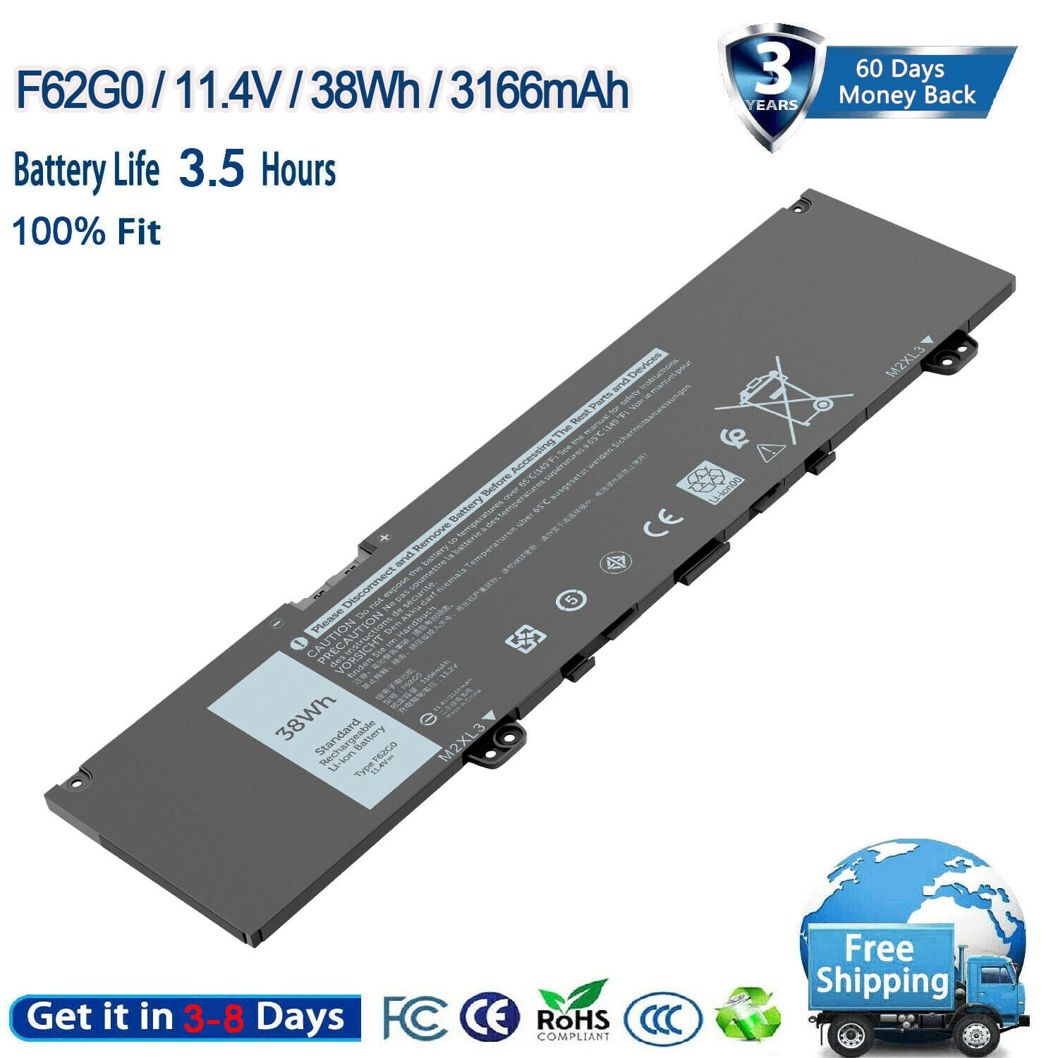 Dell Inspiron 13 7000 Battery
