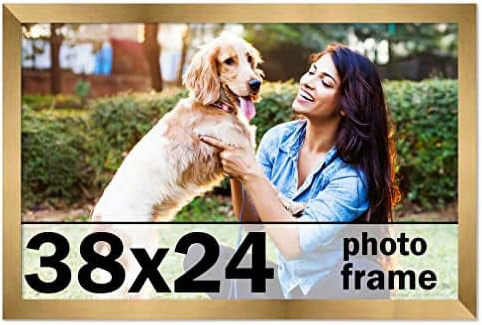 38X24 Frame Bronze Picture Frame - Modern Photo Frame Includes UV Guard ...