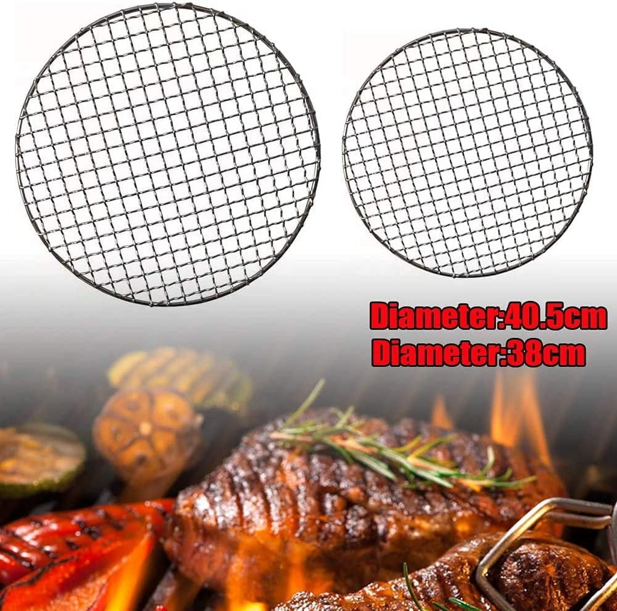 38cm Round Barbecue Cross Wire Rack Multi-Purpose Stainless Steel ...