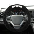 38cm Winter Faux Mink Car Steering Wheel Cover, Ultra Soft Warm Plush ...