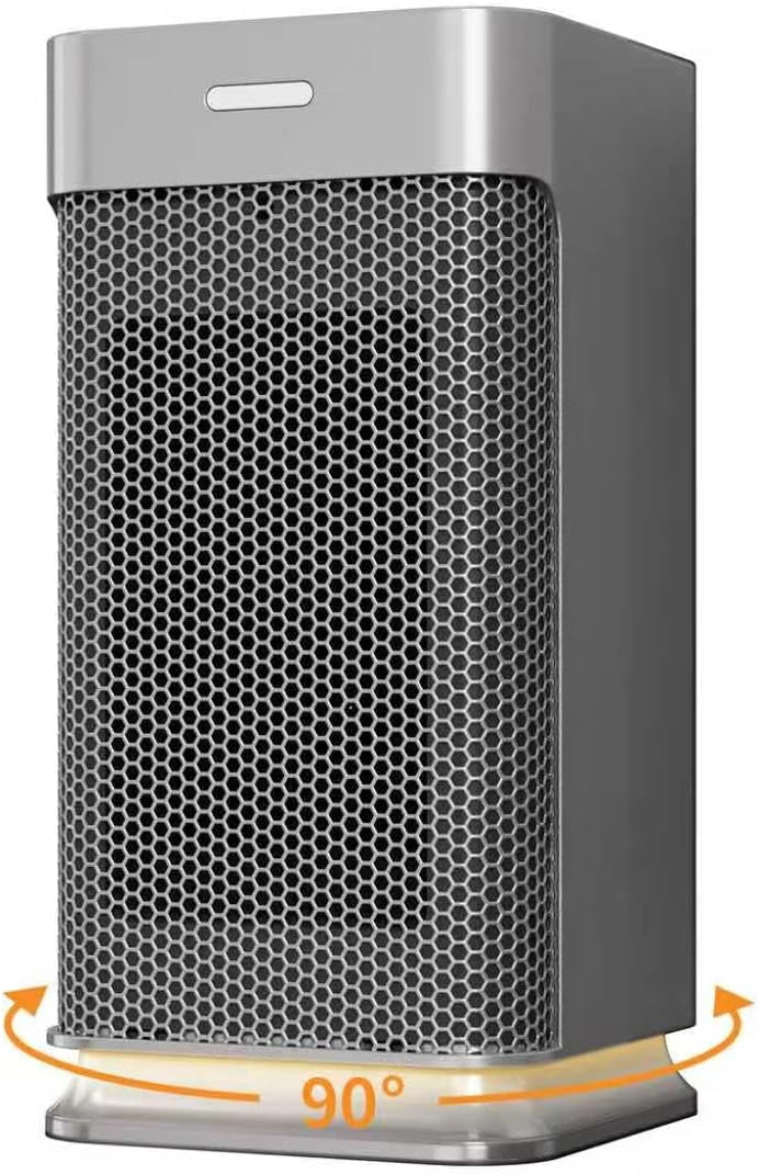 38dB Ultra-Quiet 1200W PTC Ceramic Small Space Heater, 3-Second Rapid ...