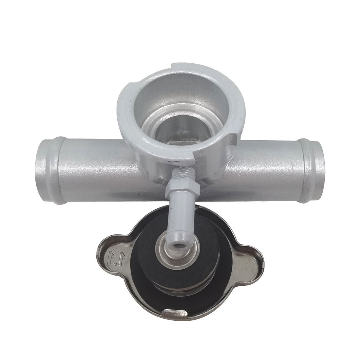 38mm 1-1/2" Aluminum In Line Coolant Radiator Filler Neck Hose With Cap ...