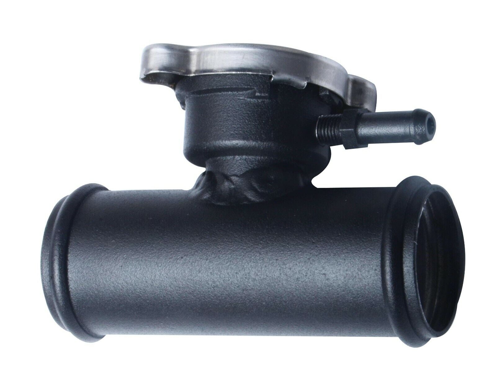 38mm 1-1/2" Aluminum In Line Radiator Hose Filler Neck 1.5" to 1.5" w ...