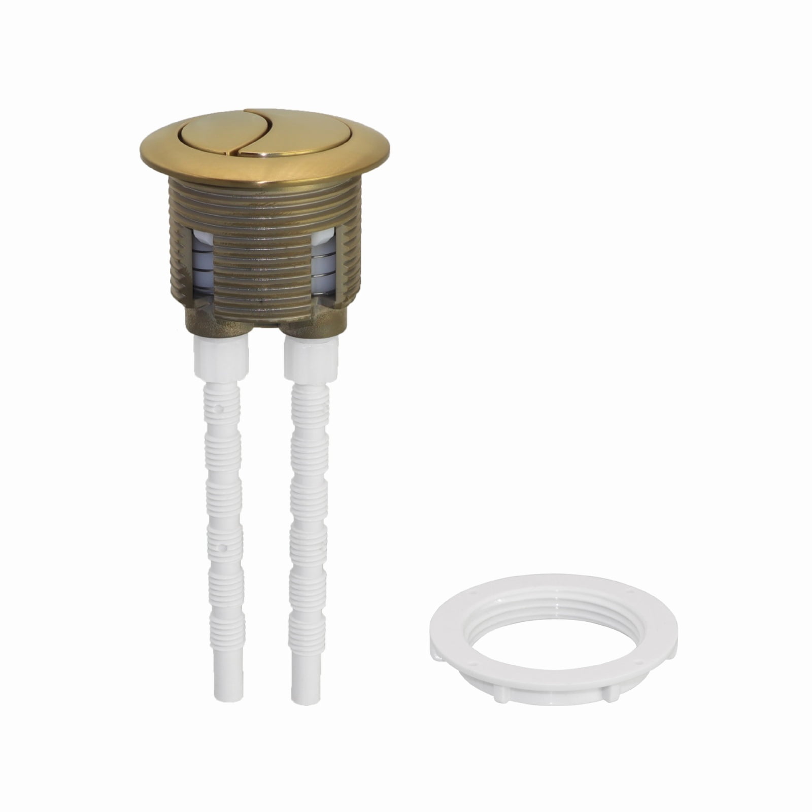 38mm Dual Push Toilet Flush Button Replacement for Water Tank - Easy ...