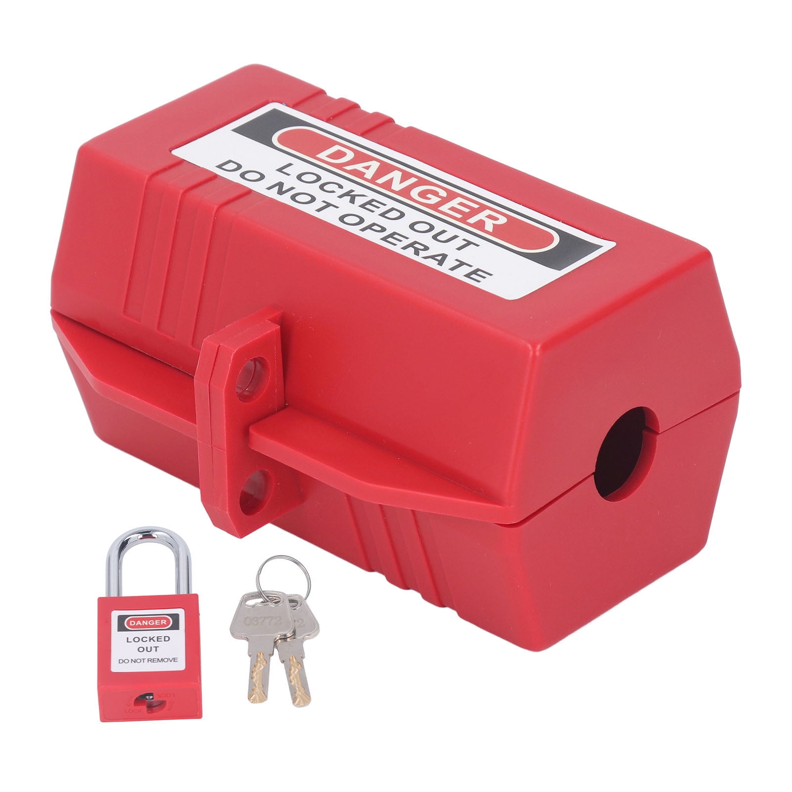 38mm Electrical Lockout Tagout Kit - Plug Lock Safety Padlock for ...