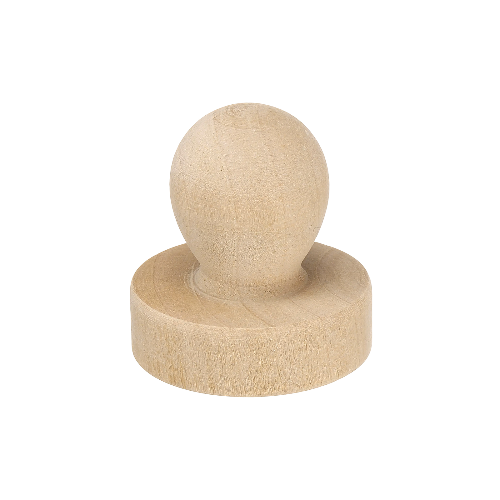 38mm Stamp Wood Round Handle, Wooden Knobs Stamp Mounts Drawer Pulls ...