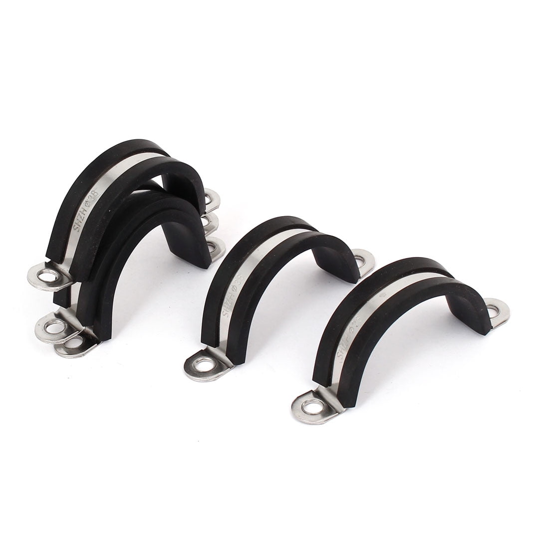 38mm U Clips EPDM Rubber Lined Mounting Brackets 5pcs for Pipe Tube ...