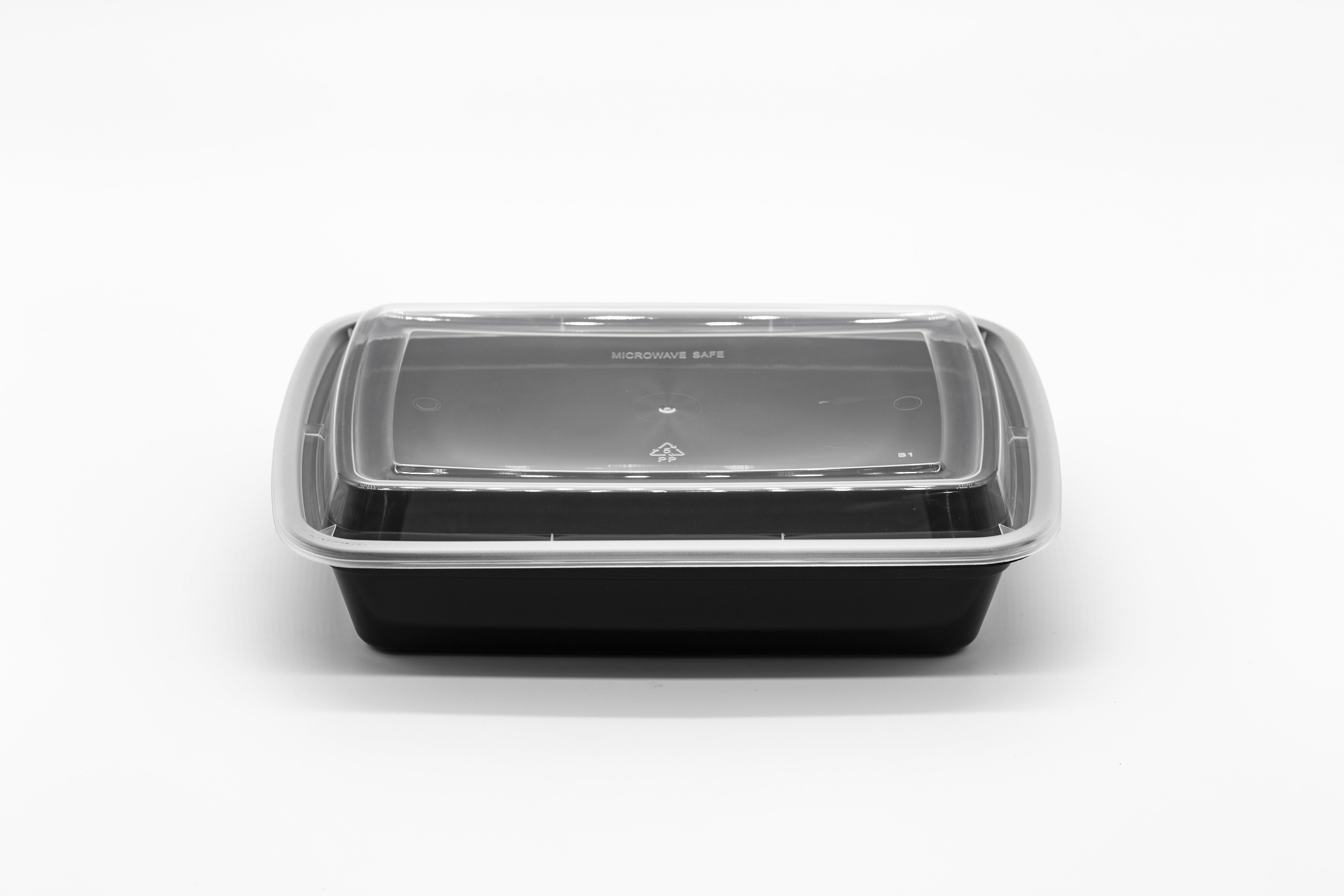 38oz Rectangular Plastic Microwaveable Food Container - Walmart.com