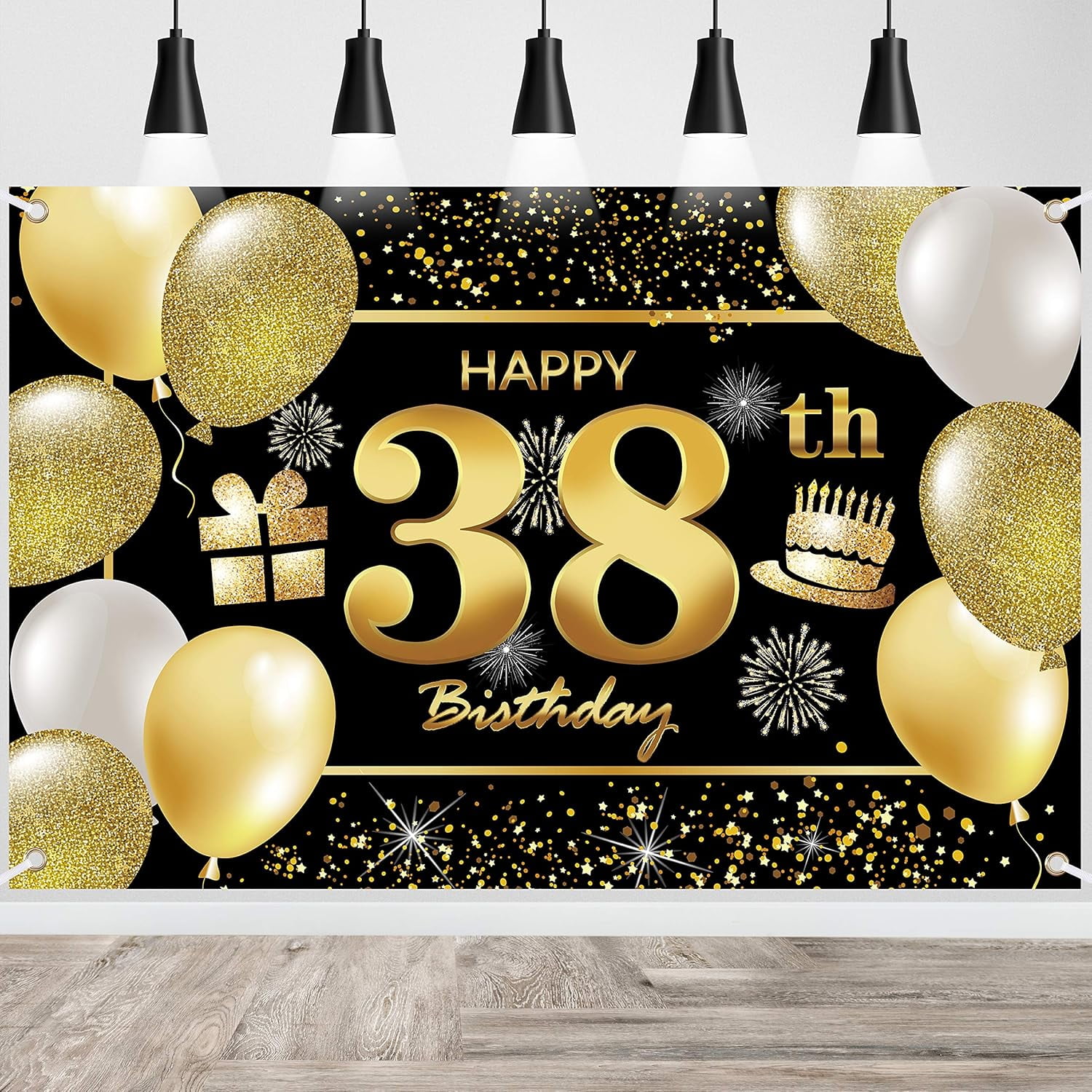38th Happy Birthday Banner Birthday Decorations for Men Birthday Party ...