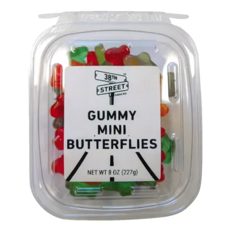 38th Street Mini Gummy Butterflies Tub 8 oz (Pack of 12) - Walmart.com