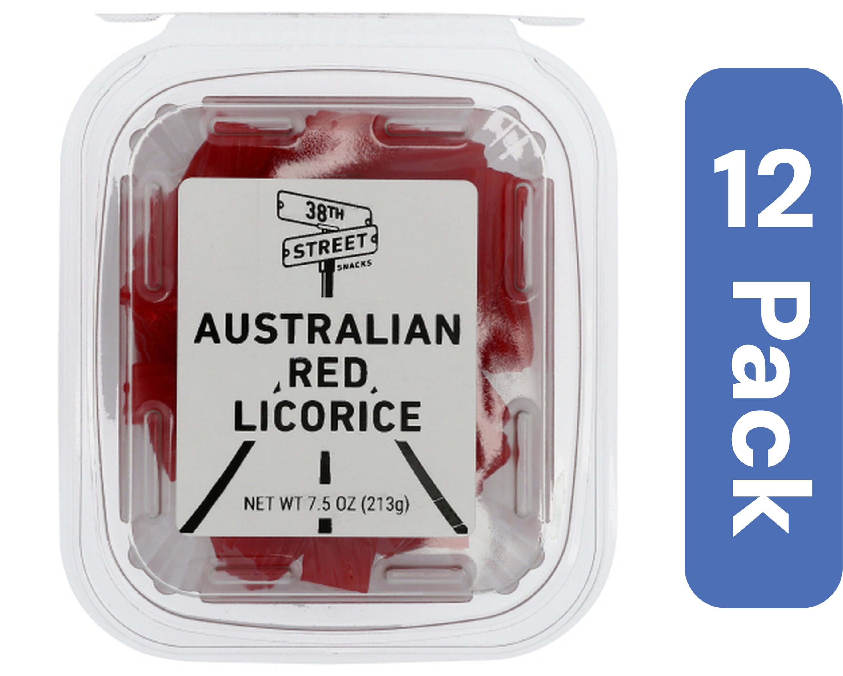 38th Street Red Australian Licorice Tub 7.5 oz (Pack of 12) - Walmart.com