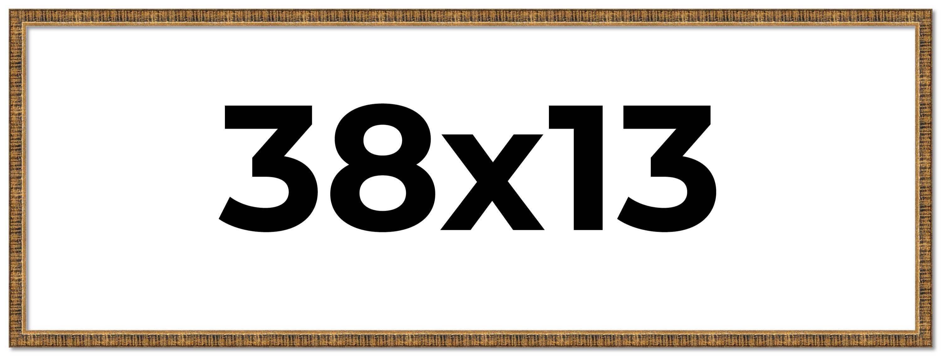 38x13 Frame Gold Kingsley Distressed Solid Wood Picture Frame Width 0. ...