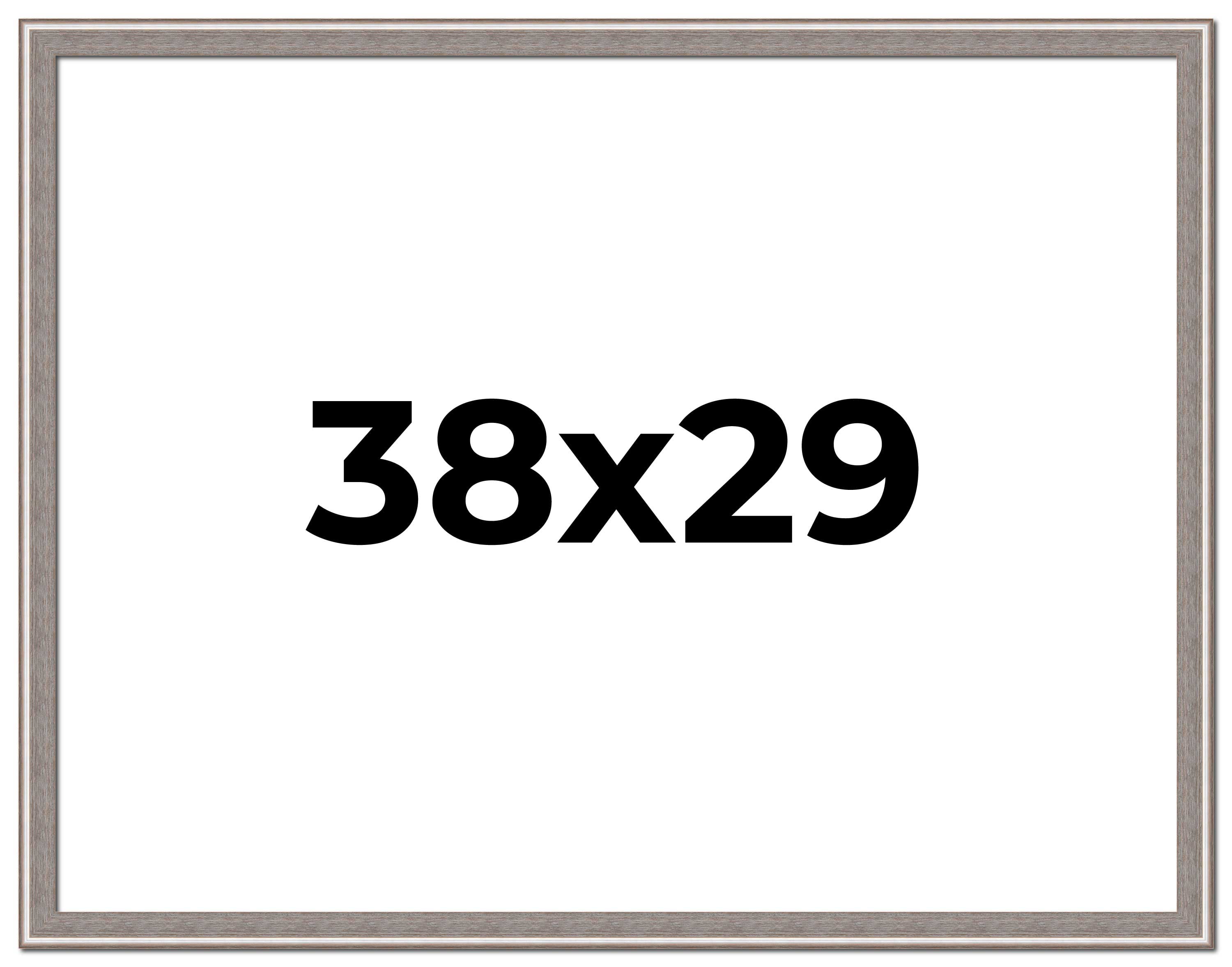 38x29 Frame Grey Real Wood Picture Frame Width 1.25 inches | Interior ...