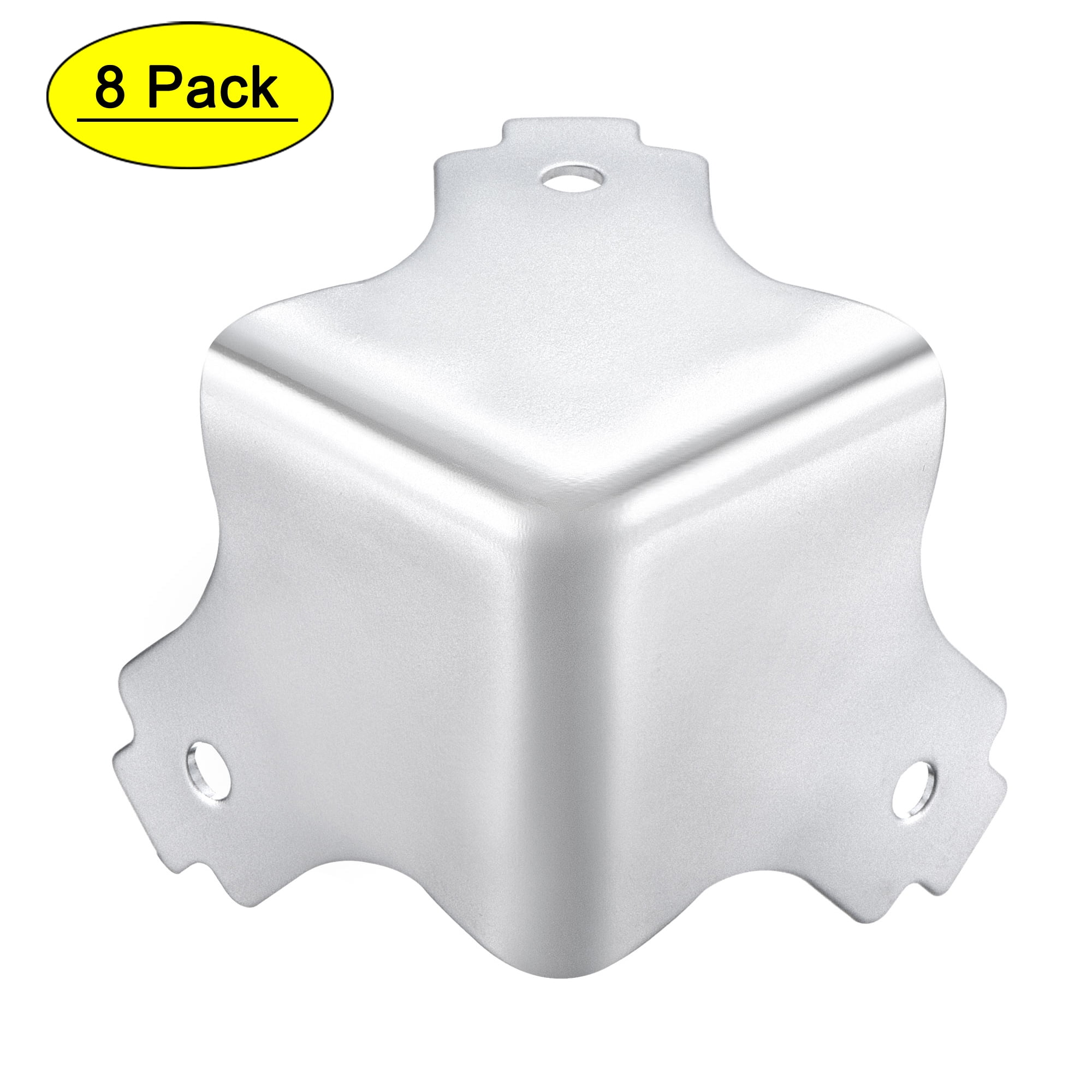 38x38x38mm Metal Box Corner Protectors Plating Silver Tone 8 Pack ...