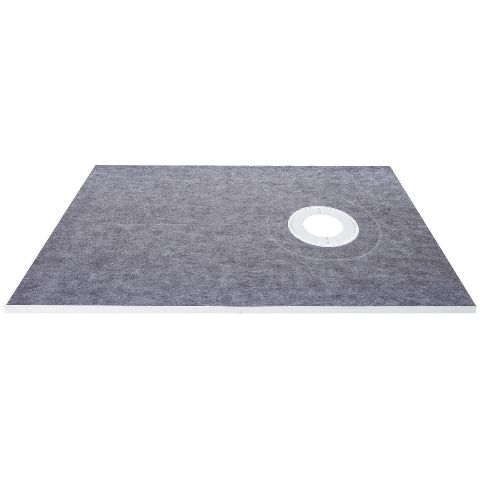 38x60 Inch Shower Curb Kit, Watertight ABS Offset Flange with 4 ...