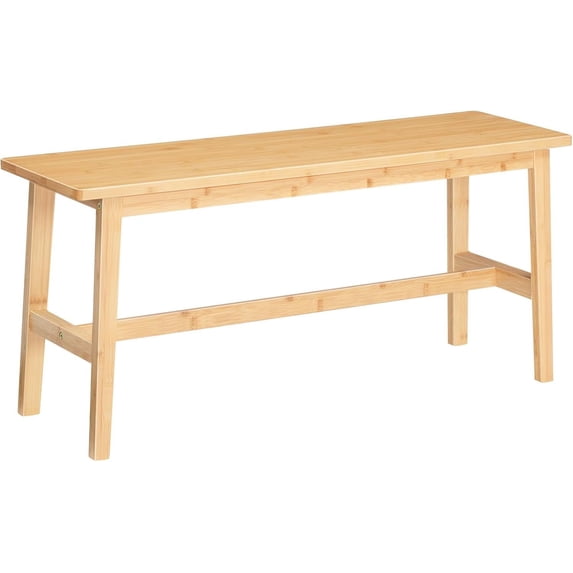 39.3'' Bamboo Dining Bench, Farmhouse Kitchen Table Bench, Kitchen ...