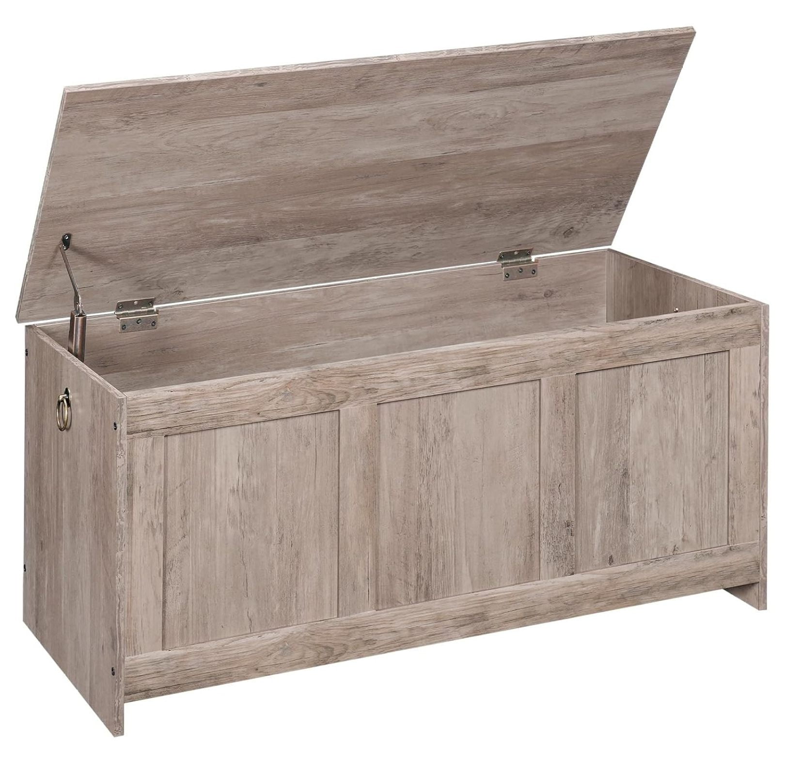 39.3" Wooden Storage Chest with Lift Top, Multifunctional Toy Box ...