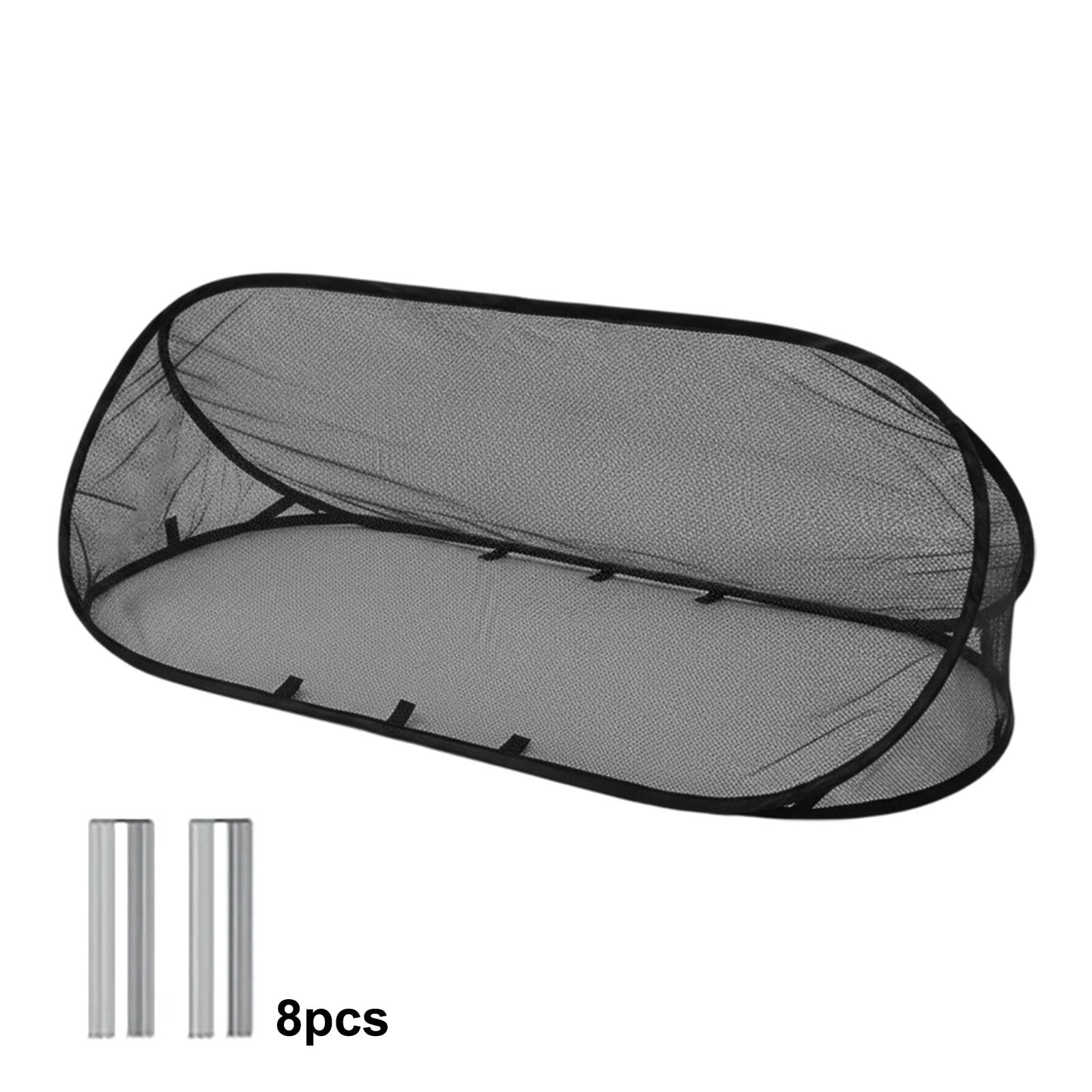39.37in Pop-Up Protection Cover with 8 Stakes, Black Garden Mesh Net ...