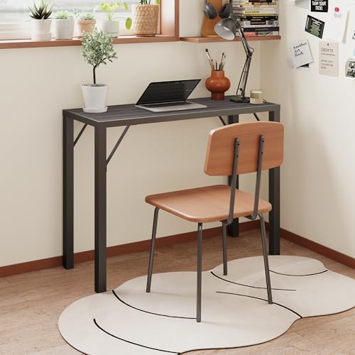 39.4" Long Narrow Bar Table - Height Pub Table with Sturdy Metal Frame ...