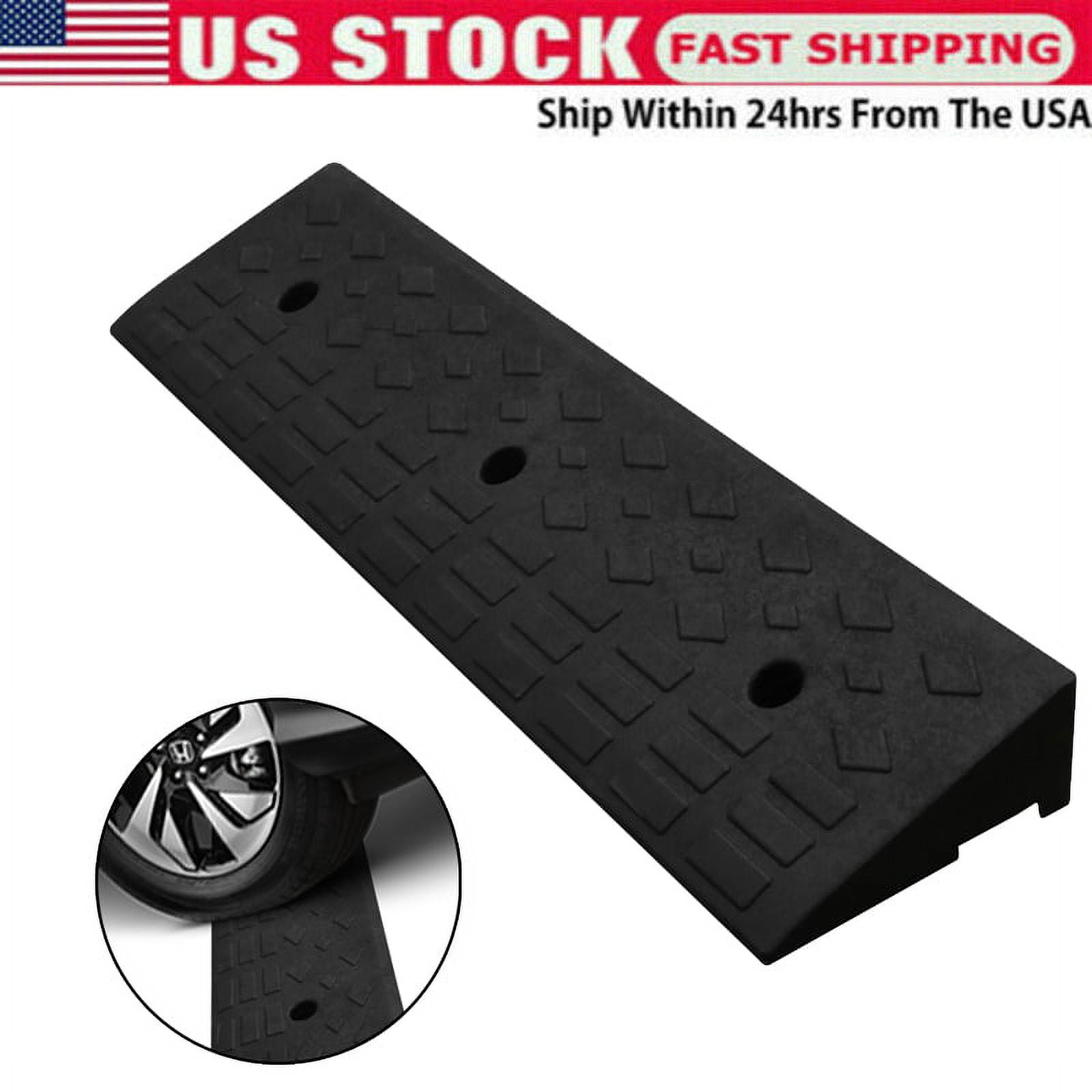 39.4" Long Rubber Loading Dock Rubber Curb Ramp Heavy Duty Car Slope ...