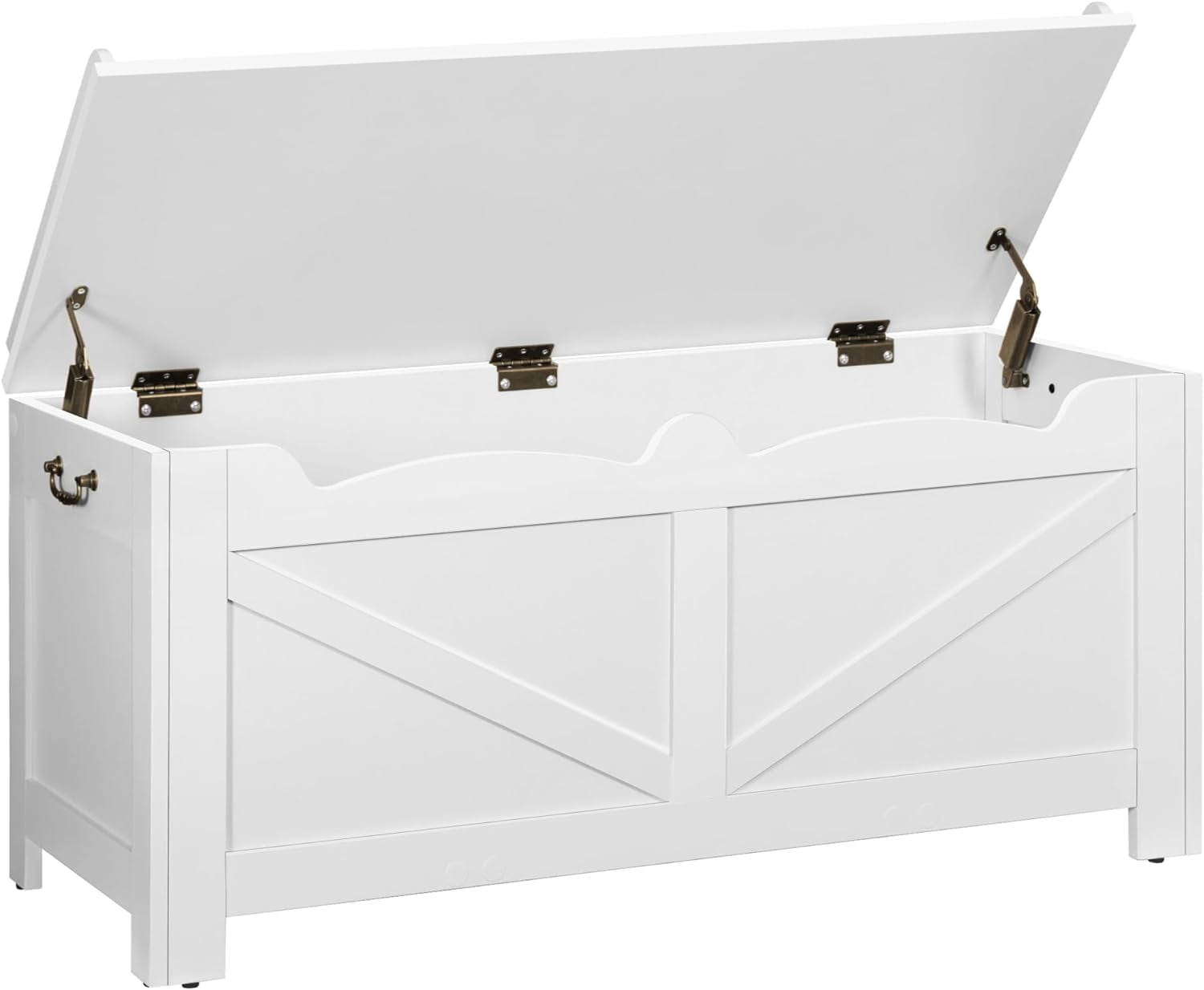 39.4" Storage Bench, Storage Chest, Lift-Top Storage Trunk with 2 ...