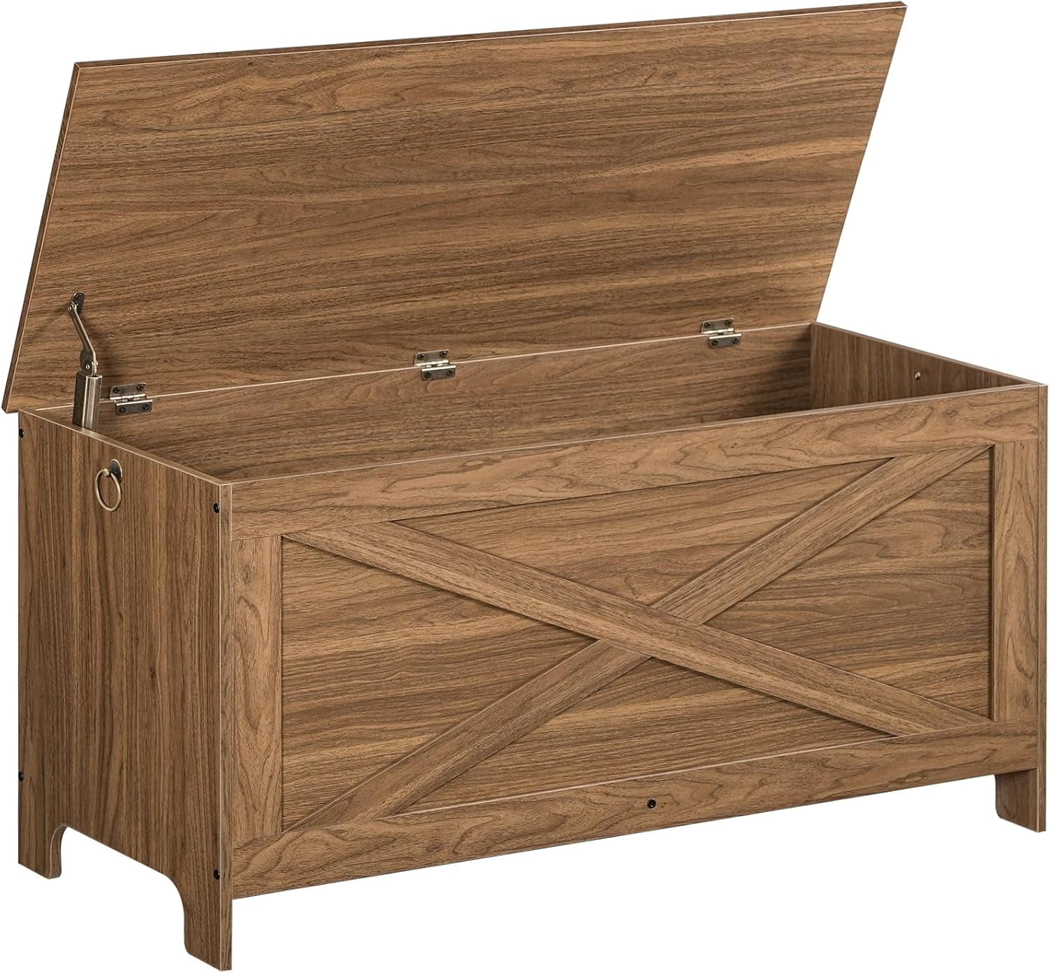 39.4" Toy Chest, Sturdy Entryway Storage Chest with Safety Hinges ...