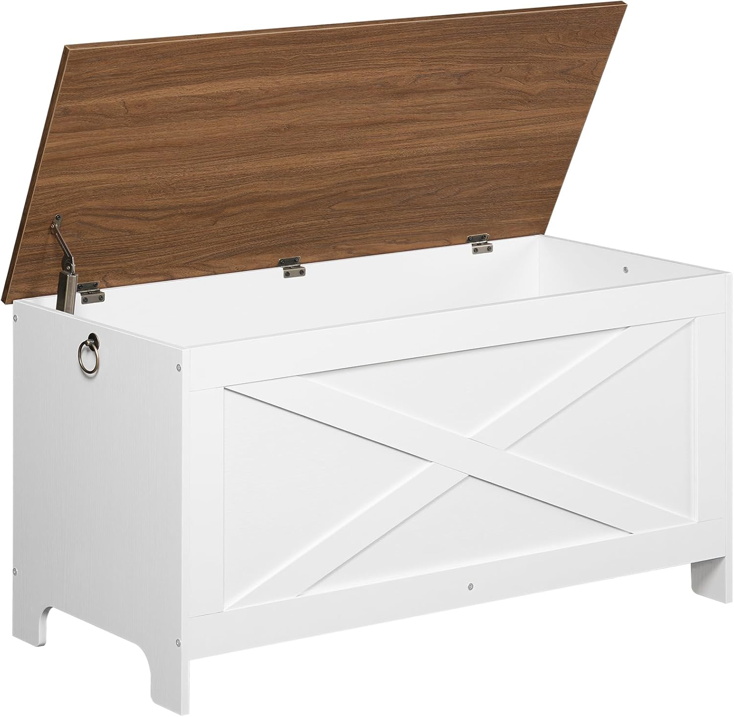 39.4" Toy Chest, Sturdy Entryway Storage Chest with Safety Hinges ...