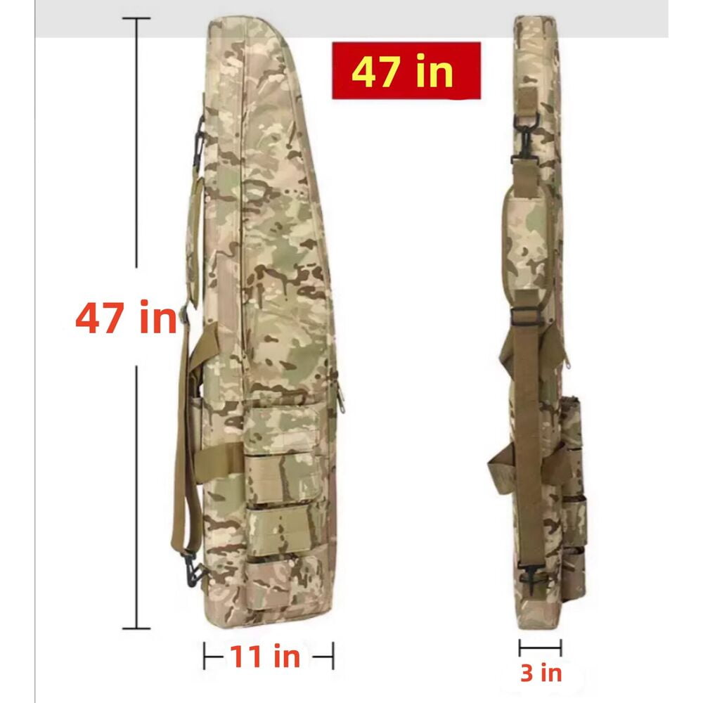 39" 47" Tactical Gun Bag Heavy Duty Padded Long Hunting Rifle Soft Case ...