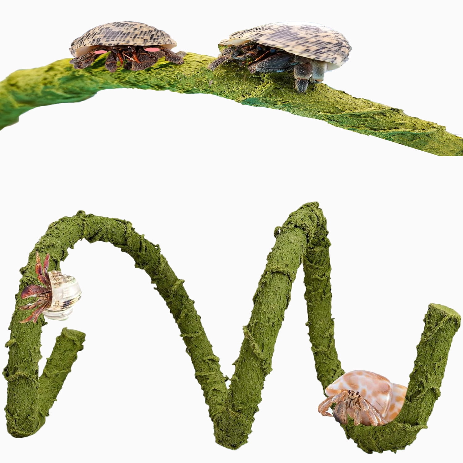 39.4in Bendable Hermit Crab Climbing Toys,Happon Simulation Grass ...