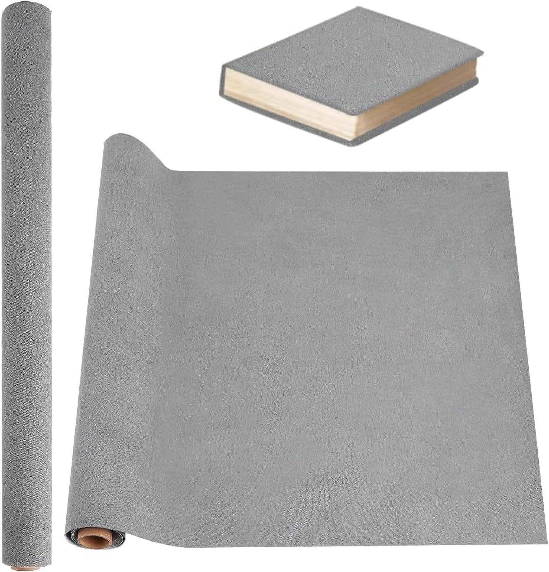 39.4x16.9 Inch Book Binding Cloth Gray Bookcover Imitation Leather ...