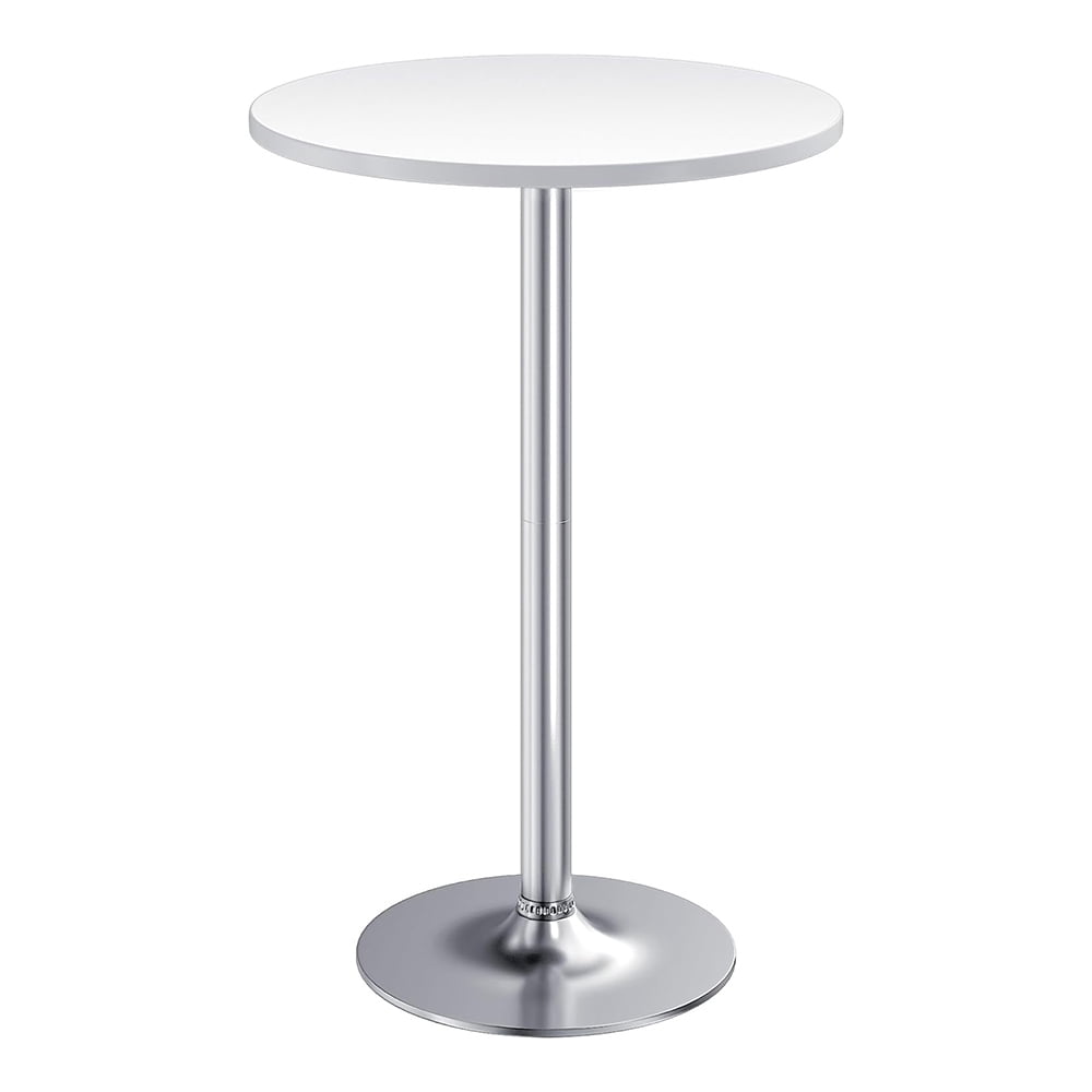 39.5-Inch Pub Table, Round Bar Height Cocktail Table, Metal Base Top ...