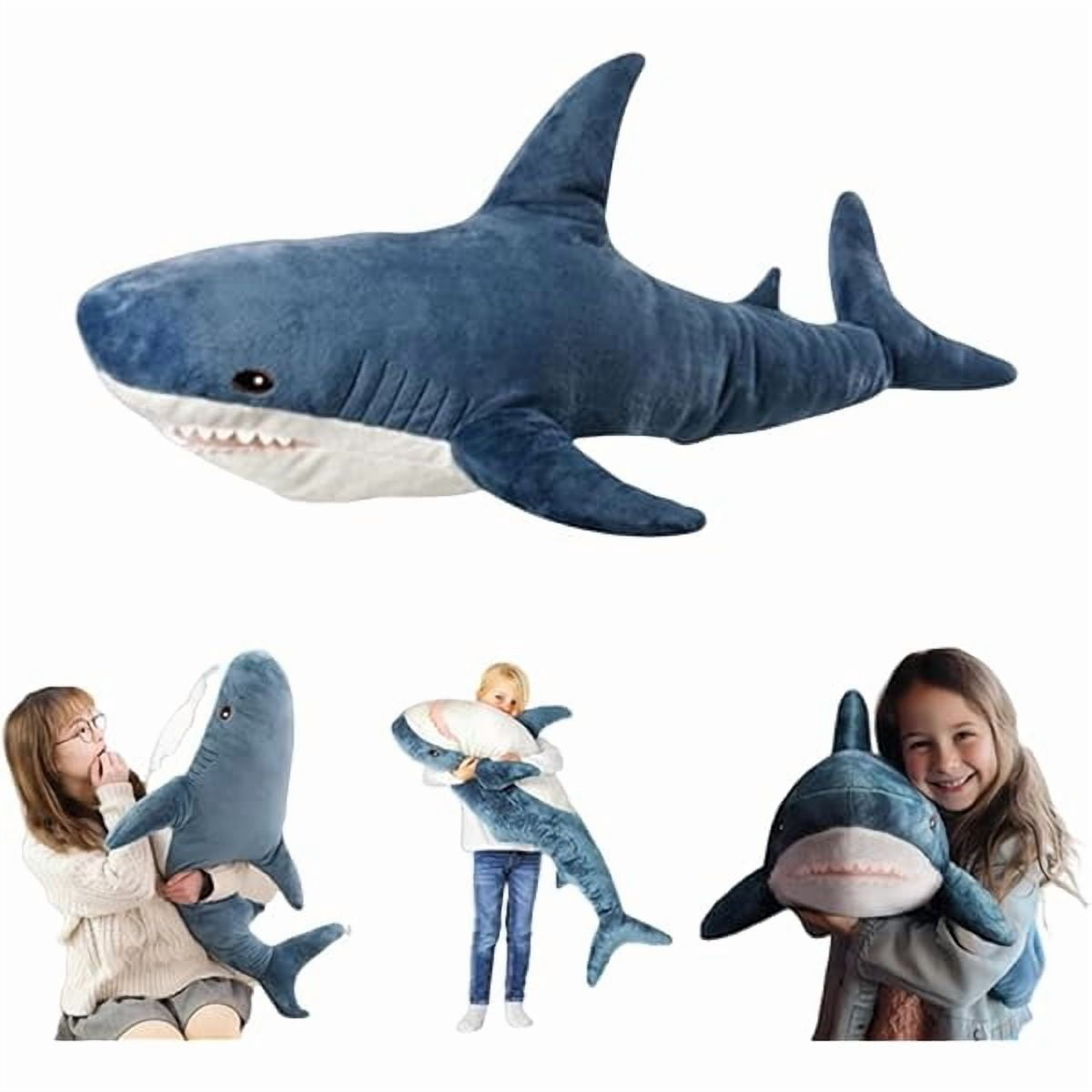 39.5-inch Plush Shark Toy Pillow, Giant Shark Stuffed Animal,Soft Shark ...