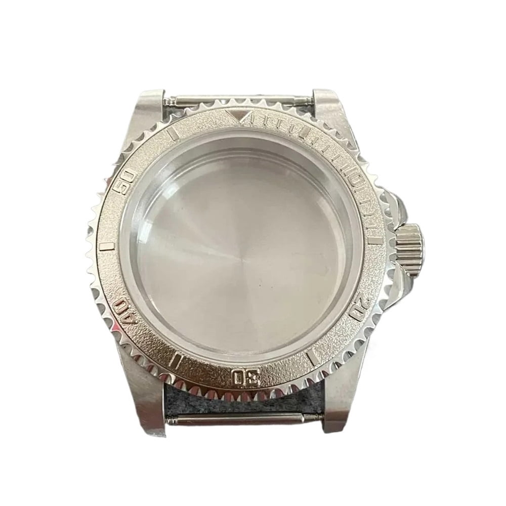 39.5mm Steel Watch Case Retro Flat Mirror Case with sapphire crystal ...