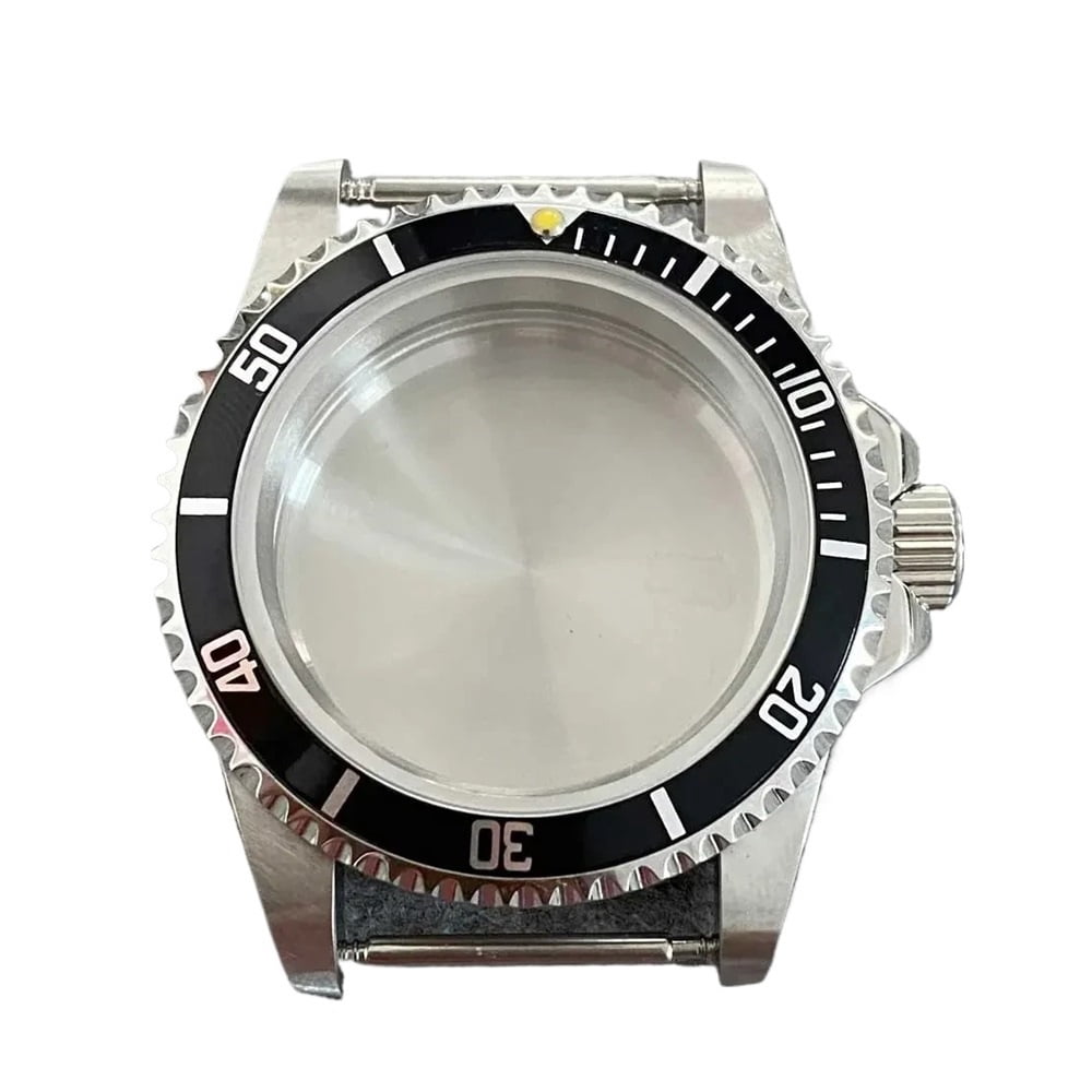 39.5mm Steel Watch Case Retro Flat Mirror Case with sapphire crystal ...