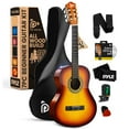 39" 6-String Classic Guitar with Digital Tuner and Accessory Kit (Brown ...