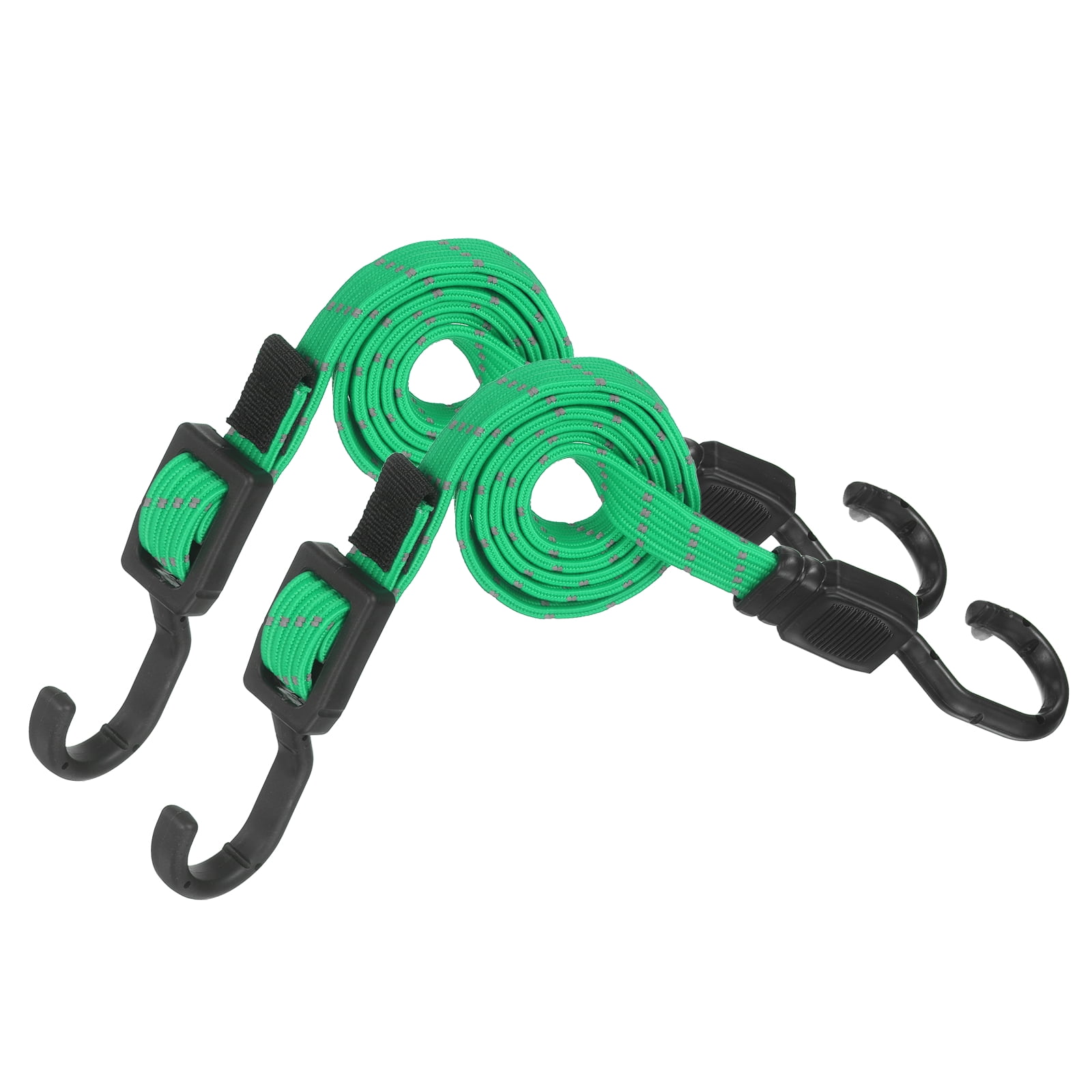 39" Adjustable Bungee Cords with Hook, 2Pcs Heavy Duty Outdoor Elastic ...