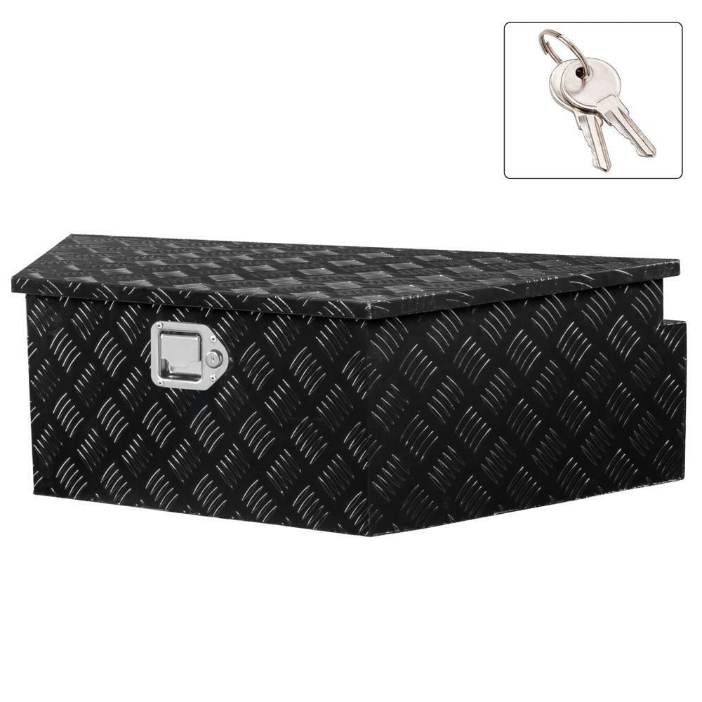 39" Aluminum Trailer Tongue Tool Box Truck Bed Storage Box +Lock+Key ...