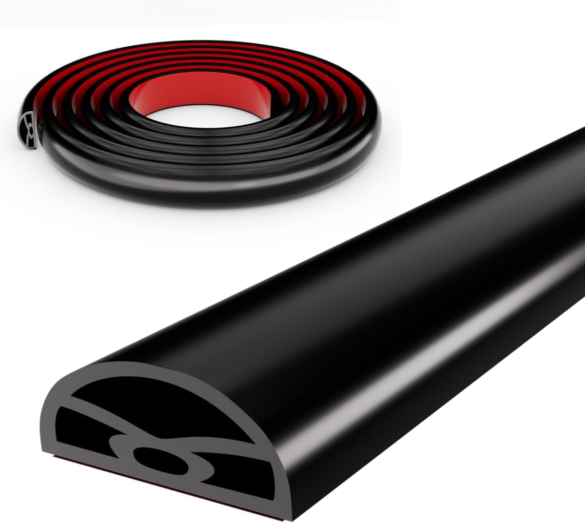 39” Black Shower Threshold Water Dam Stopper for Dry and Wet Separation ...