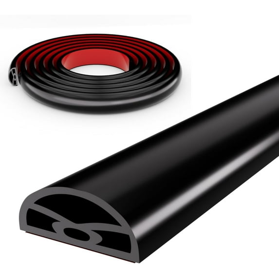 39” Black Shower Threshold Water Dam Stopper for Dry and Wet Separation ...