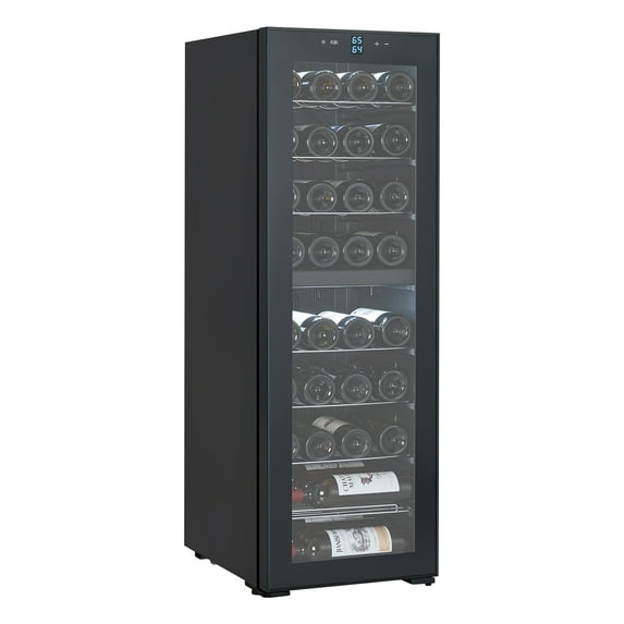 39-Bottle Beverage Refrigerator | Dual Zone, Digital Control & Tempered ...