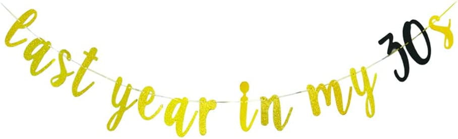 39 Fabulous Happy 39th Birthday Banner - Gold - Walmart.com