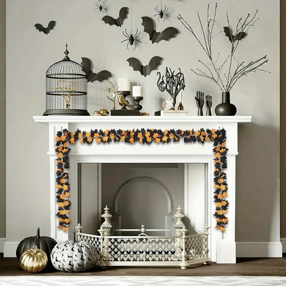 39" Fake Maple Leaf Vines - Realistic Autumn Decor for Halloween ...