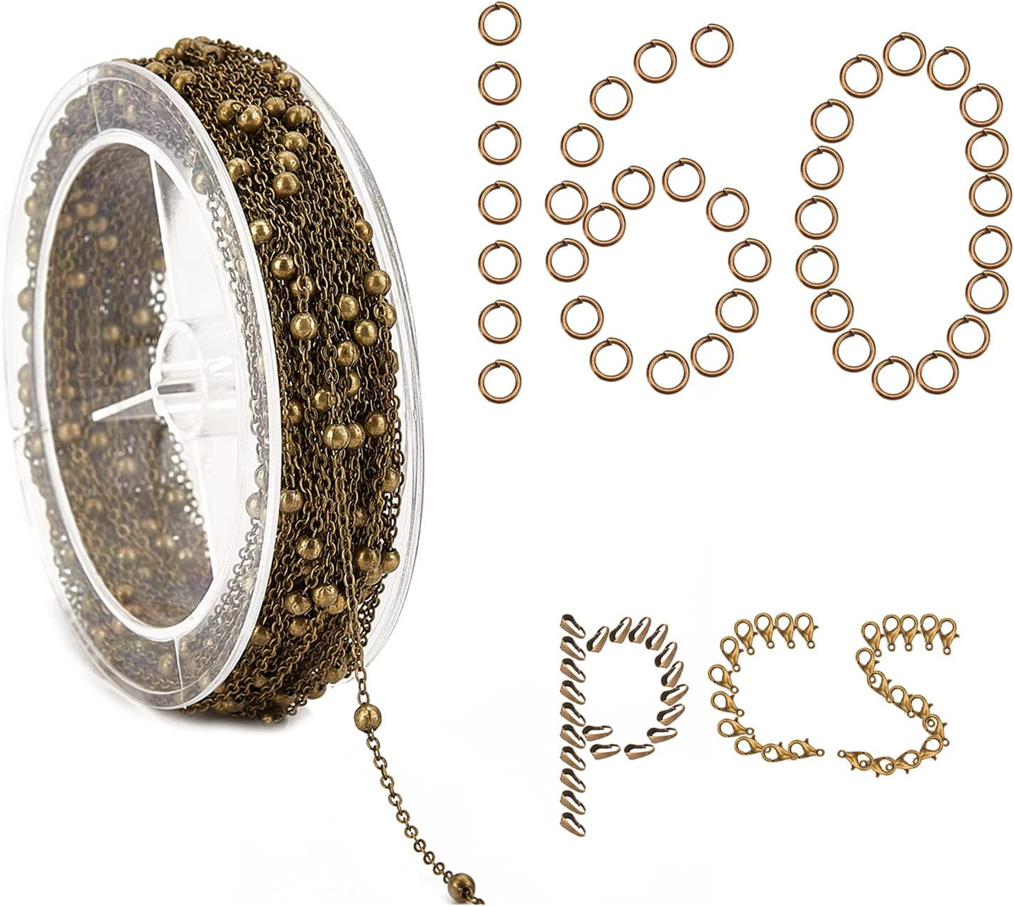 39 Feet Bronze Satellite Chains Necklace Jewelry Making Chains with ...