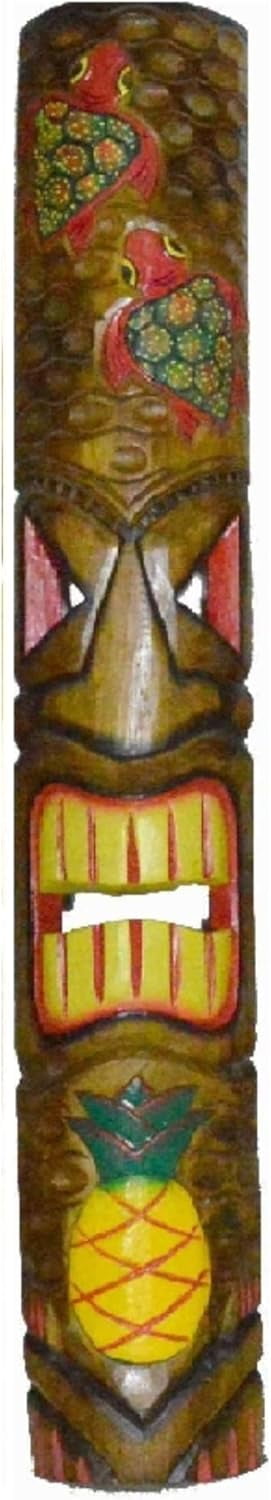 39 In Polynesian Tiki Bar Mask TWO Turtle Headdress Hand Carved ...