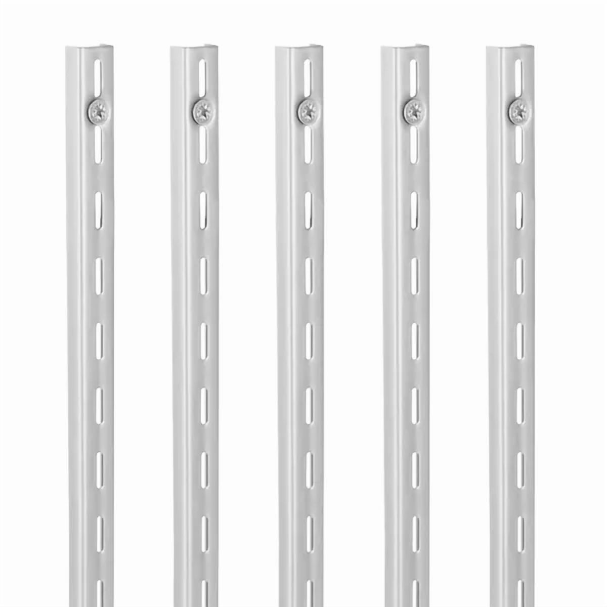 39-Inch Adjustable Steel Wall-Mounted Shelf Pilaster - 10 Pack Heavy ...